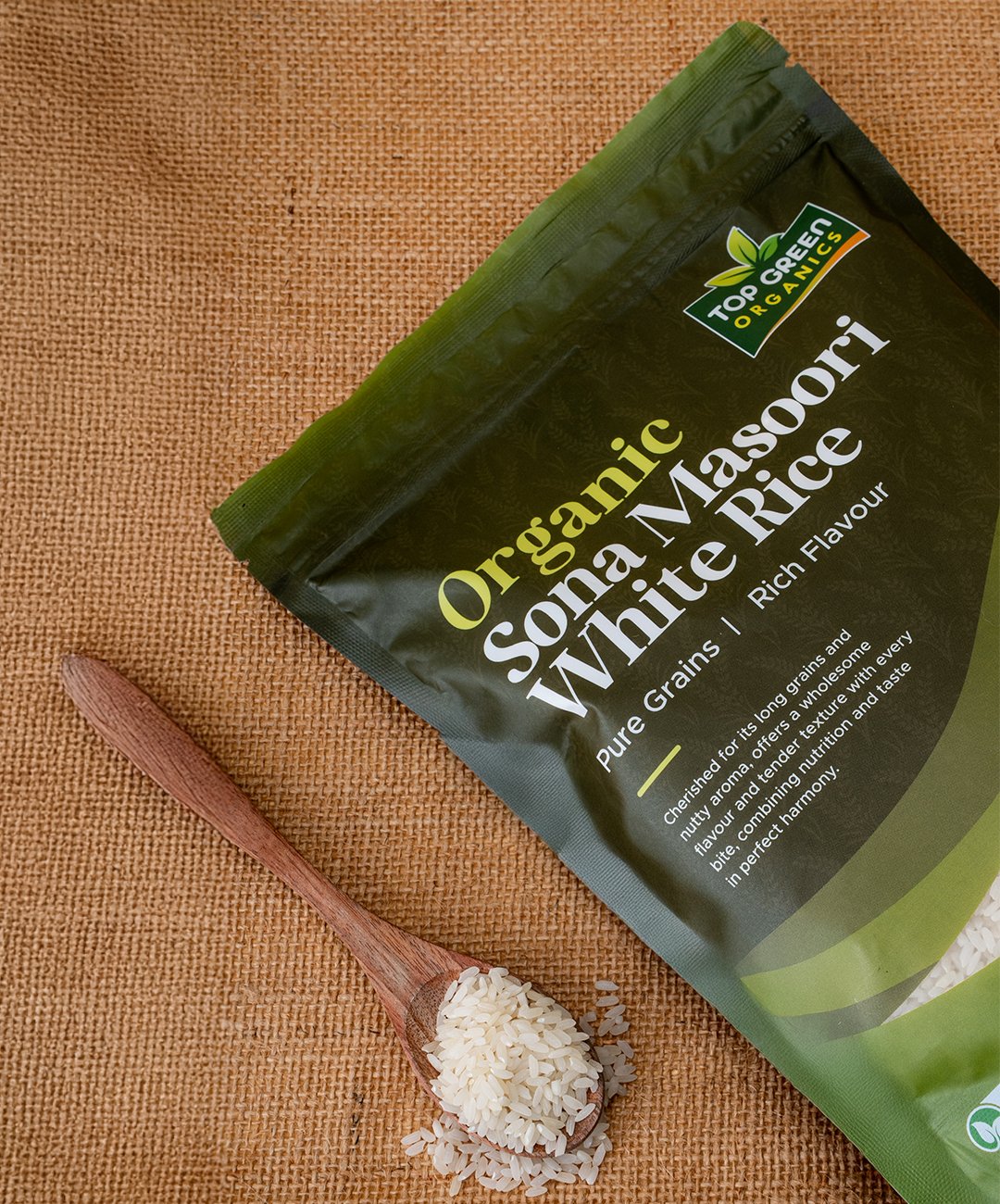 Organic Sona Masoori White Rice – Top Green Organics